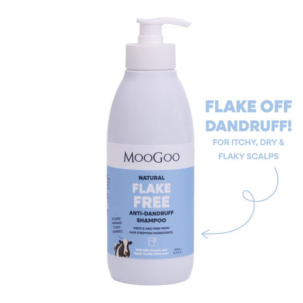 Natural Anti-Dandruff Shampoo – SLS, Silicone & Sulphate-Free – MooGoo AU