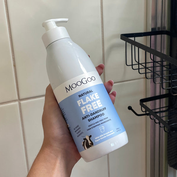 Natural Anti-Dandruff Shampoo – SLS, Silicone & Sulphate-Free – MooGoo AU