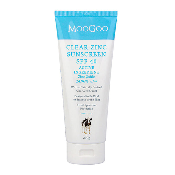 Clear Zinc Sunscreen SPF 40 | Broad Spectrum – MooGoo AU